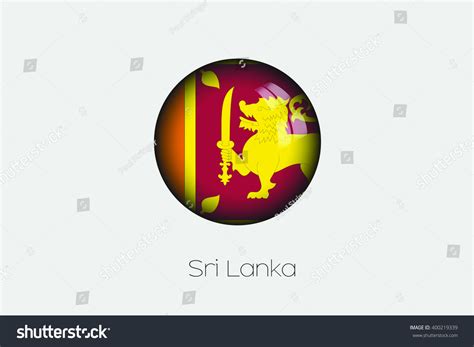 3d Orb Flag Illustration Sri Lanka Stock Illustration 400219339