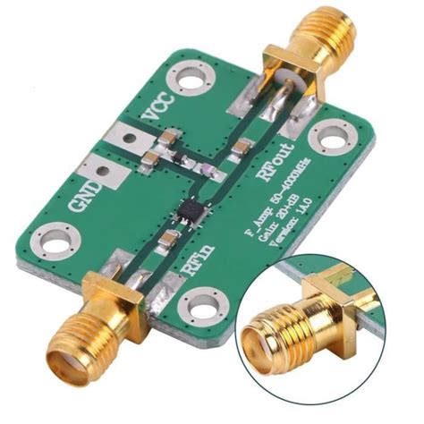 Module radioamateur Amplificateur à faible bruit gain de LNA de radiofréquence d amplificateur