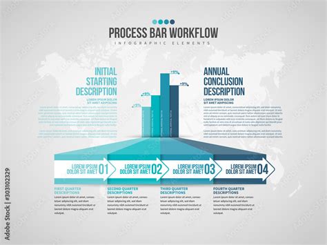 Process Bars Workflow Infographic Stock Vector Adobe Stock