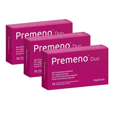 Premeno Duo Vaginalovula 3X10 Stk Apotheke De