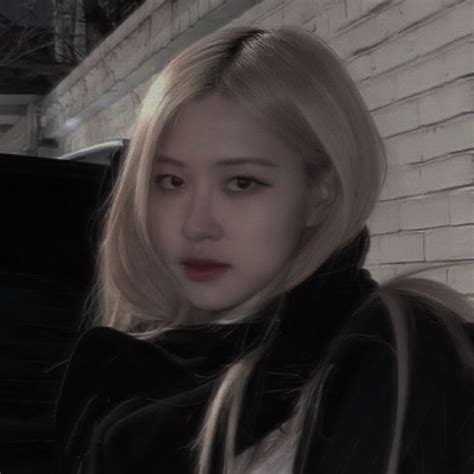 Blackpink Bp Black Pink Rosé Goth Alt Dark Aesthetic Pfp Icon Emo Icons