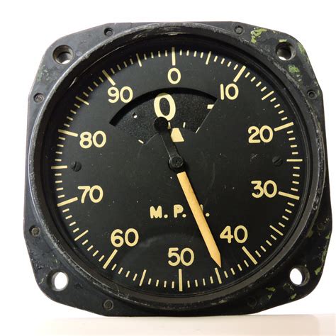 Airspeed Indicator Sensitive 700mph Army Type F 1a Us Army Air Cor Aeroantique