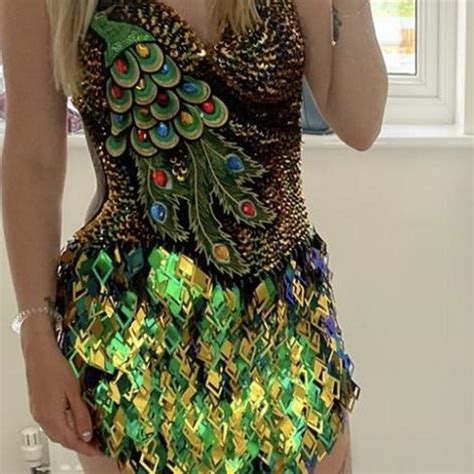 Peacock Festival Outfit Never Worn Hand Made Size Depop