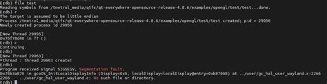 Qt486opengl Examplebut Segmentation Fault Nxp Community