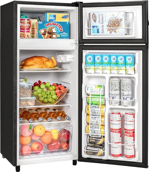 Amazon Frigidaire Door Apartment Size Refrigerator Freezer Combo Cu Ft Platinum