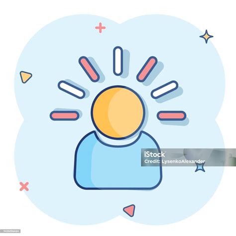 만화 스타일에서 마음 사람들 아이콘입니다 인간의 좌절 벡터 만화 그림 그림 마음 생각 비즈니스 개념 플래쉬 효과 Mental