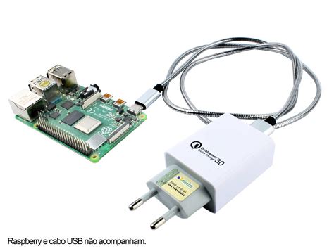 fonte para raspberry pi4 e pi5 usb 5v 4 2a usinainfo