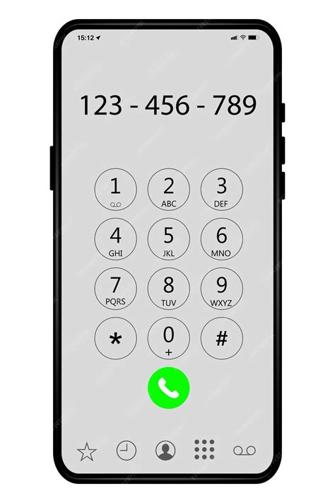 Premium Vector Keyboard With Numbers And Letters On The Phone Screen