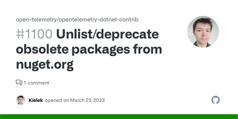 Unlist Deprecate Obsolete Packages From Nuget Org Issue Open Telemetry Opentelemetry