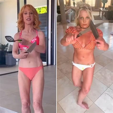 Kathy Griffin Trolls Britney Spears Viral Knife Video Us Weekly