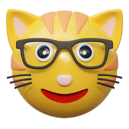 Nerd Face Emoji D Illustrations Free In PNG BLEND FBX GlTF IconScout