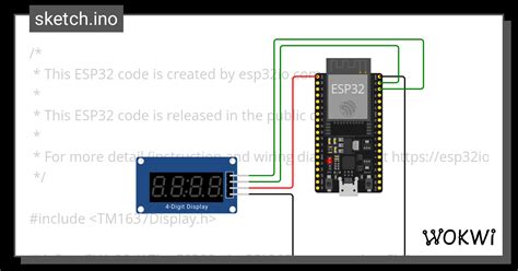 Thejuly Esp 7Segment Wokwi ESP32 STM32 Arduino Simulator