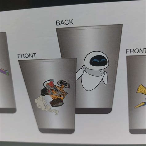 Pixar Set Of 4 Drinking Glasses