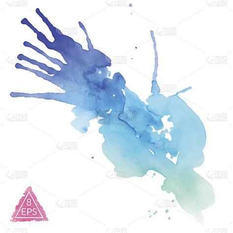 向量水彩污点