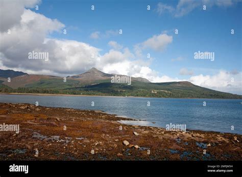 Goat Fell And Brodick Castle Viewed Across Brodick Bay From Brodick