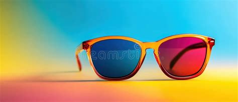 Colorful Sunglasses On A Vibrant Background Stock Image Image Of