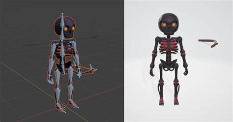 Discover More Like Blender Blender Glb Export Issue Bow Animates But As If In Rest Position