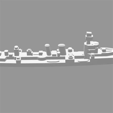 Stl File Orp Conrad Formerly Hms Danae 13000 Ww2 Cruiser 🇵🇱 ・3d Print