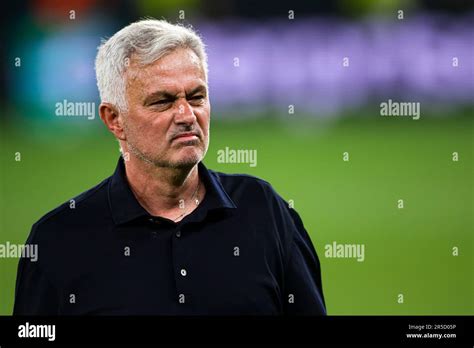 Budapest Hungary 1 June 2023 Jose Mourinho Head Coach Of As Roma
