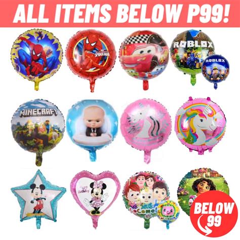 Character 18 Inch Foil Balloon 1pc Character Balloons Unicorn Foil Spiderman Foil Roblox Foil