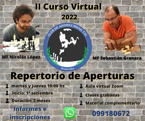 Curso Virtual Repertorio De Aperturas Club De Ajedrez Mijail Tal