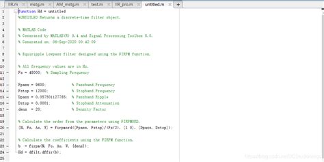 Matlab Fdatool滤波器设计以及使用matlab Fdatool生成的滤波器怎么用 Csdn博客
