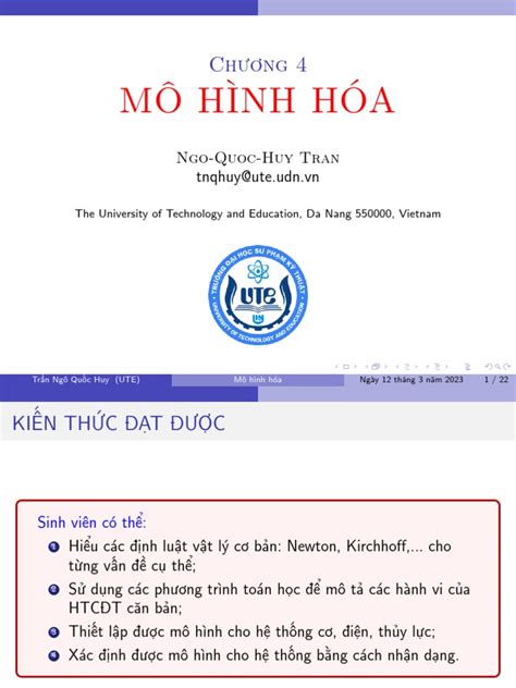 Chap4 Mechatronics Modeling Huytran Update Pdf