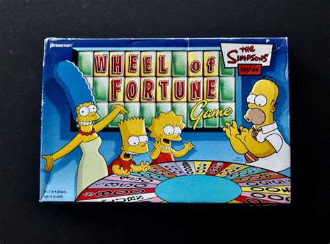 Wheel Of Fortune Game The Simpsons 2004 Edition By Pressman Etsy