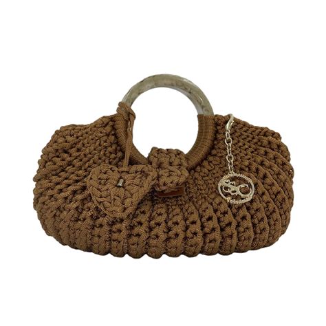 Silva Stitches Crochet Shell Bag Copper Silva Stitches Crochet