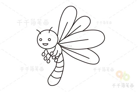 惟有蜻蜓蛱蝶飞简笔画 惟有蜻蜓蛱蝶飞怎么画 第2页 大山谷图库