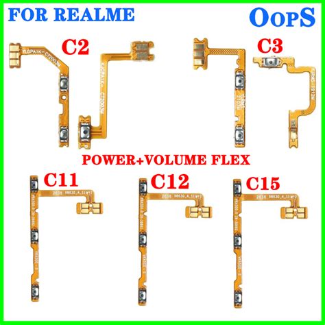 Power Volume Flex For OPPO Realme C2 C3 C11 C12 C15 C17 Volume Button