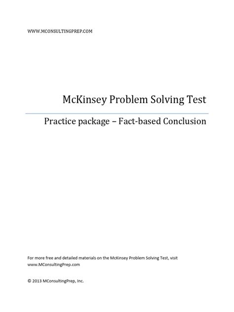 Fact Based Conclusion Pst Practice Package V1 3 Pdf Mergers And Acquisitions Interest