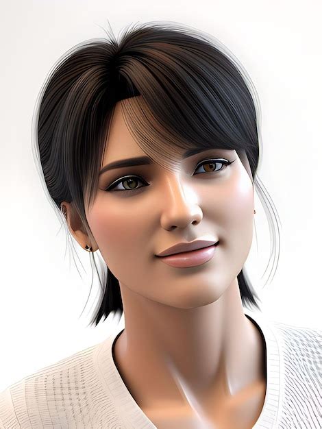 premium ai image a woman s facial expression created with ai