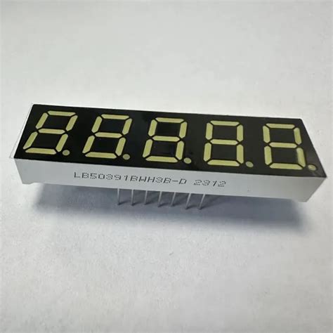 7 Segment Led Display 5 Digit 0 39inch Ultra Bright Blue Common Anode For Digital Indicator 5