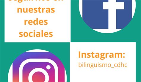 BILINGUISMO CDHC Recuerda Seguirnos En Nuestras Redes Sociales
