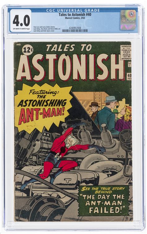 Hake S TALES TO ASTONISH 40 FEBRUARY 1963 CGC 4 0 VG