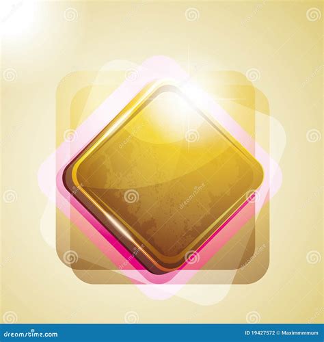 Background With Shiny Square Stock Vector Illustration Of Shine