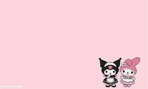 Super Cute Sanrio Wallpaper Ideas Kuromi And My Melody On Pink
