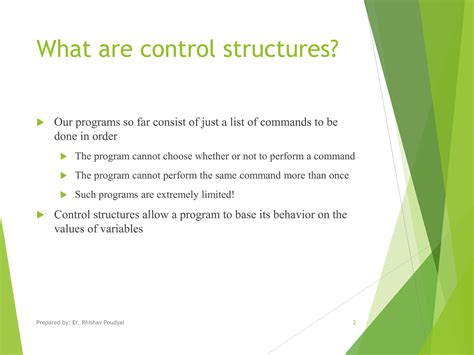 control structure in c programming with examples ppt