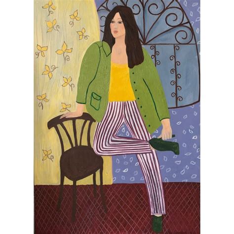 Купить картину Девушка со стулом в Москве от художника Сенникова Ольга