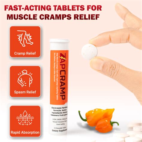 Zapcramp Muscle Cramp Tablets Liquifying Tablets For Body And Leg