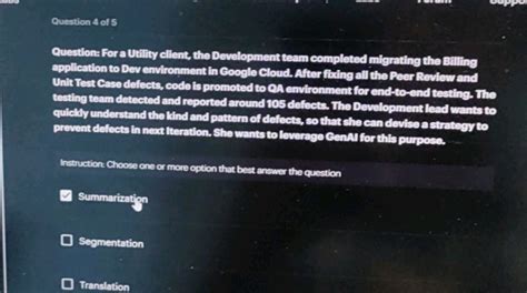 Question 4 Of 5 Question For A Utility StudyX