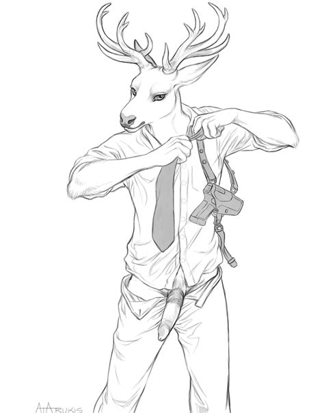 Rule 34 2020 5 Fingers Anthro Antlers Cervid Clothed Clothing Digital