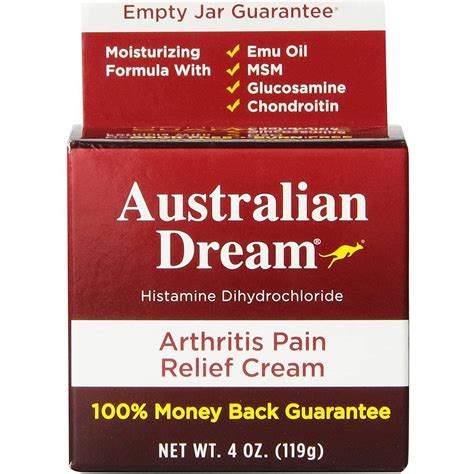 Australian Dream Arthritis Pain Relief Cream 4 Ounce