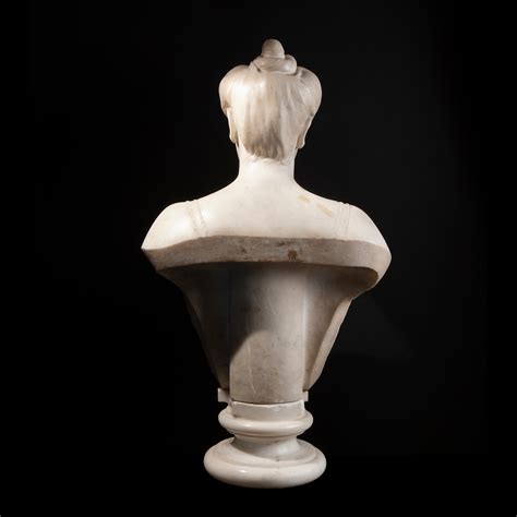 Pietro Capurro Novi Ligure 1856 1931 Scultura In Marmo Raffigurante Gentildonna Telearte