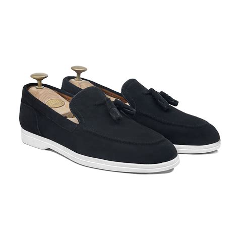 Walmer Mens Dark Blue Suede Loafer Gomila Intersole Pk