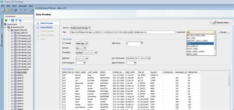 Loading Data From Oss To Oracle Autonomous Cloud Services With Sql