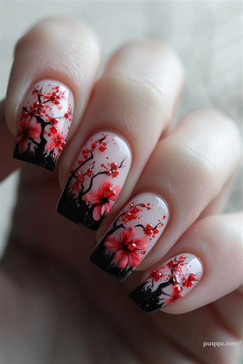 Chic Red Nail Designs Puqqu