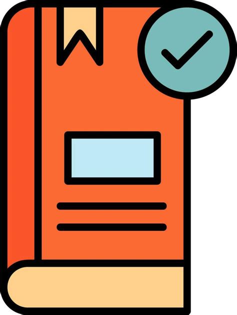 Libro Cheque Marca Vector Icono 20475432 Vector En Vecteezy
