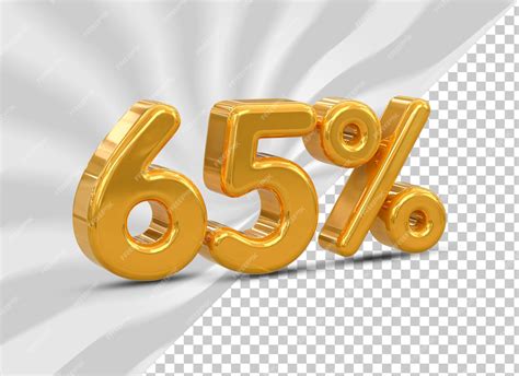 Premium Psd 3d Sales Discount Number 65 Percentage Price Tag For